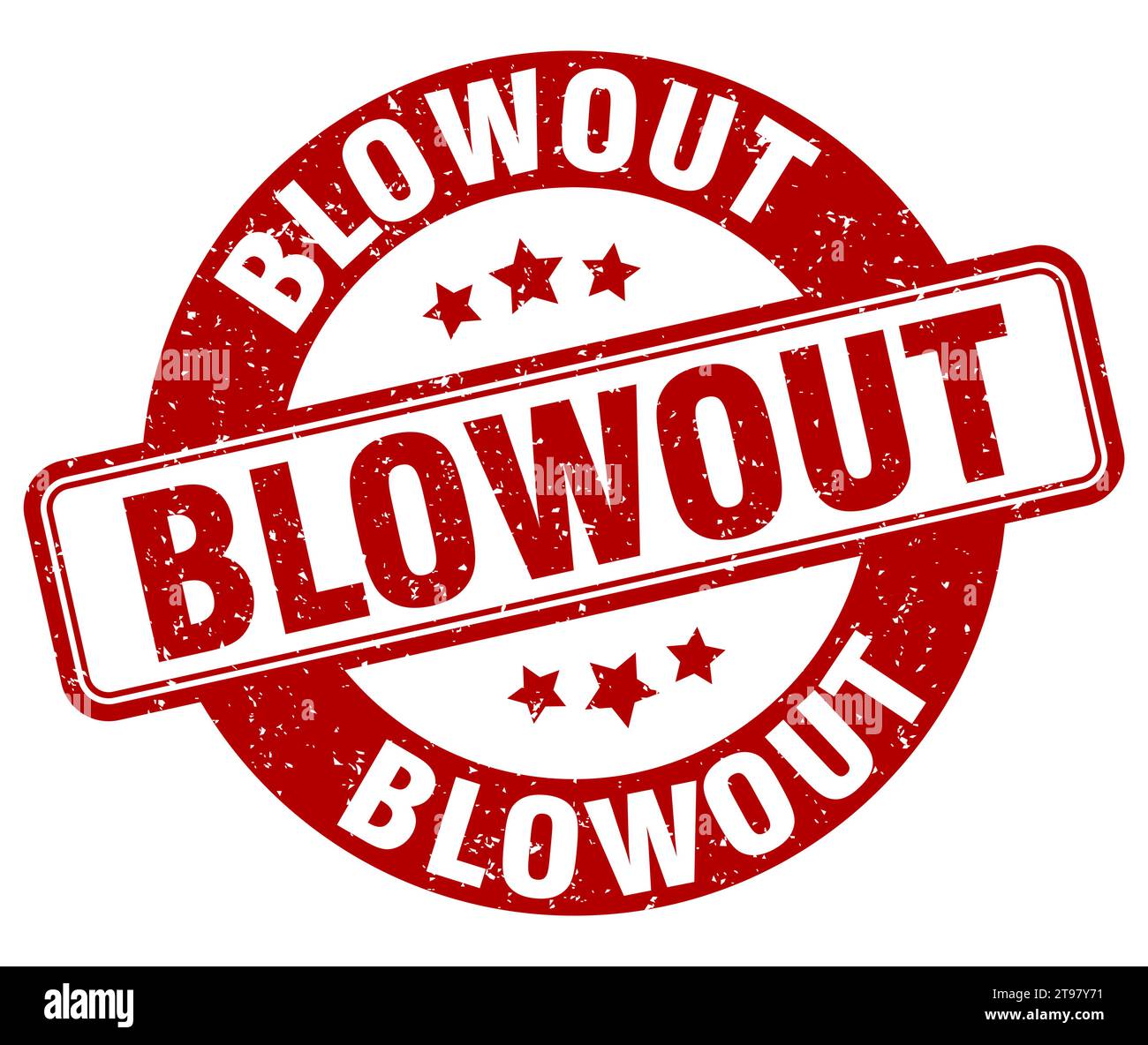 blowout stamp. blowout sign. round grunge label Stock Vector Image ...