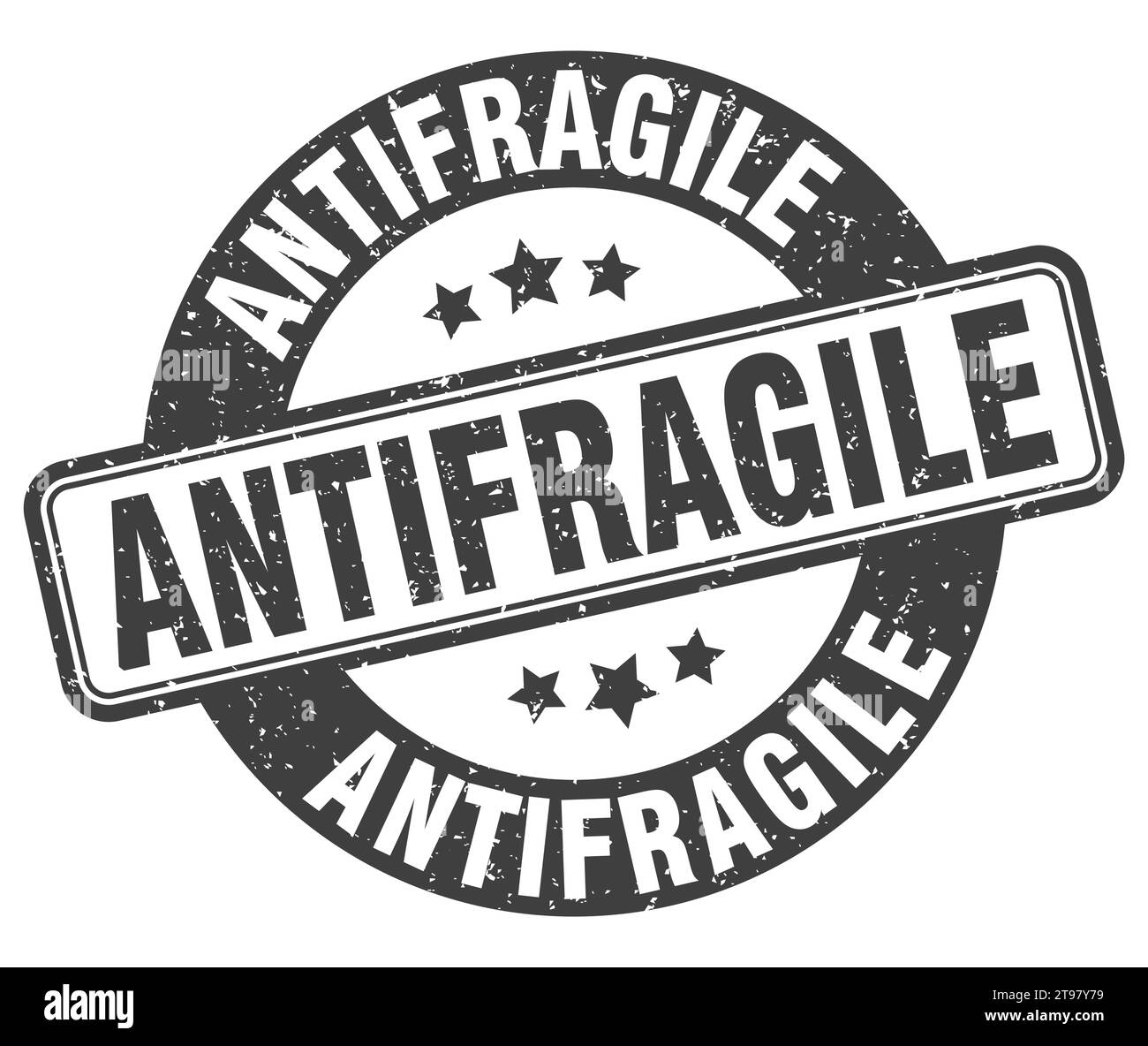 antifragile stamp. antifragile sign. round grunge label Stock Vector ...