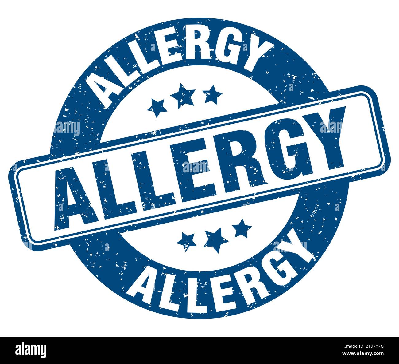 allergy stamp. allergy sign. round grunge label Stock Vector Image ...