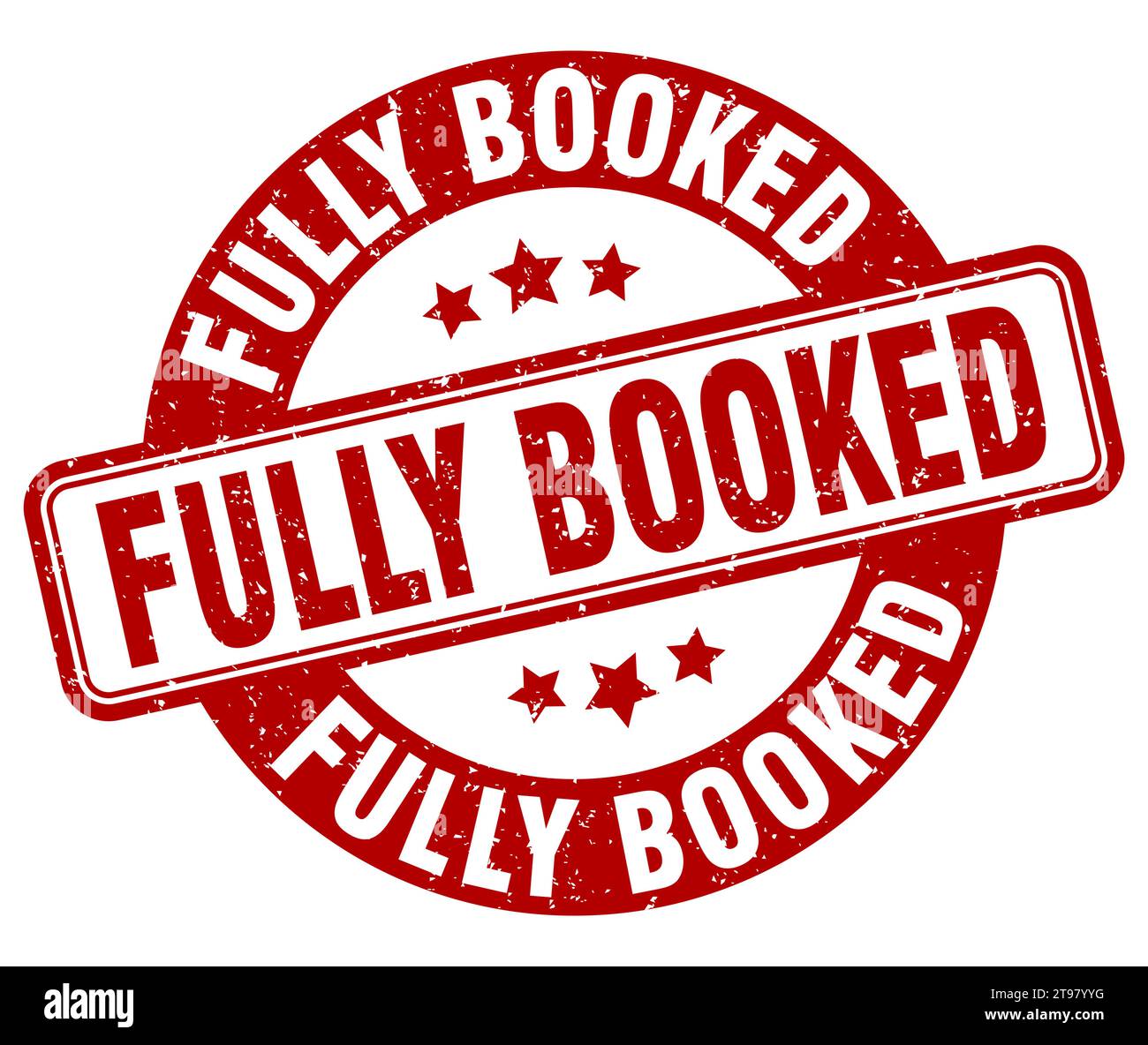 fully booked stamp. fully booked sign. round grunge label Stock Vector ...
