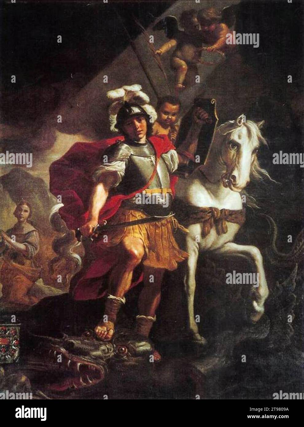 Painting st george dragon on hi-res stock photography and images - Alamy