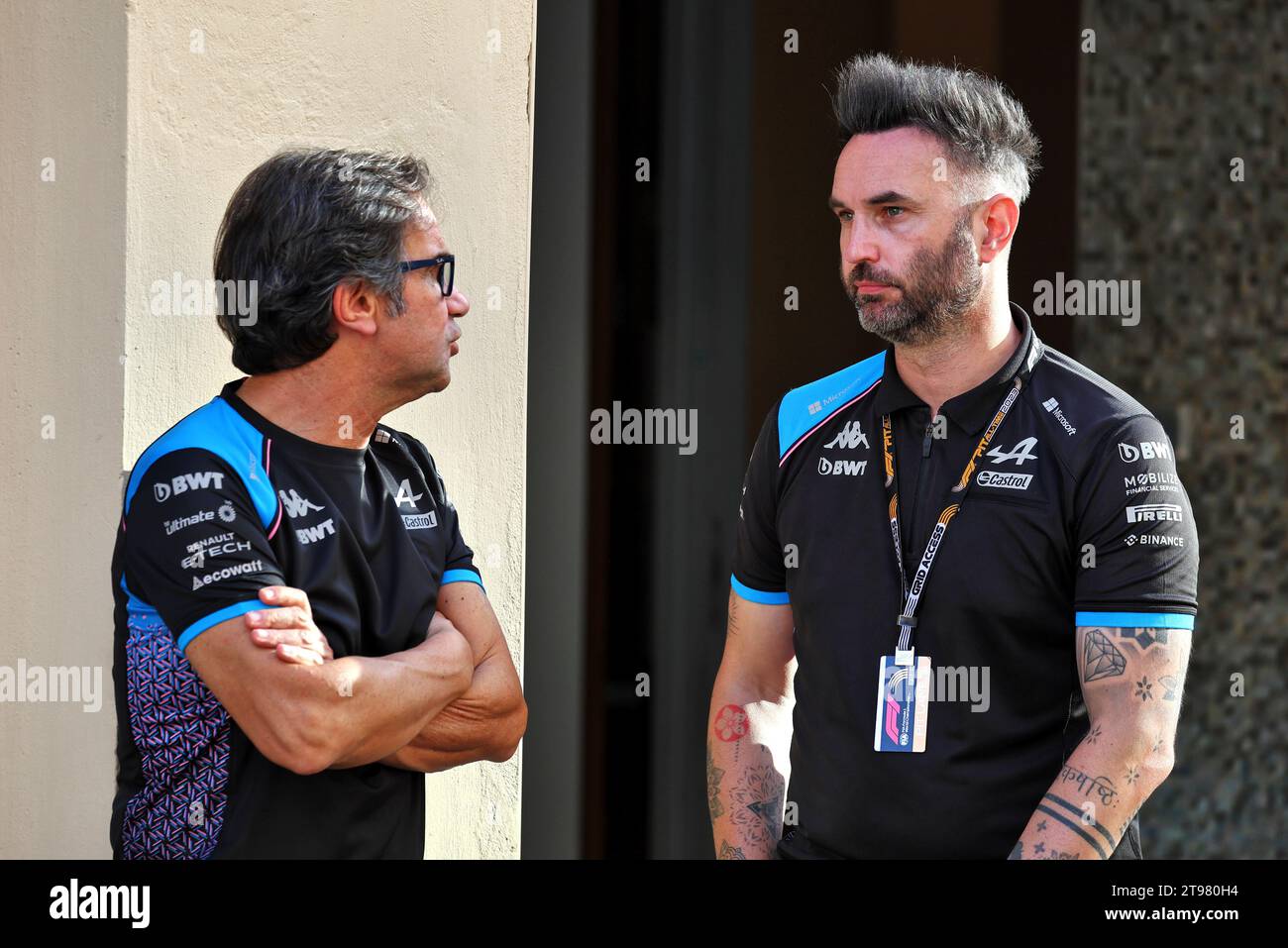 Abu Dhabi, Abu Dhabi. 23rd Nov, 2023. (L to R): Davide Brivio (ITA ...