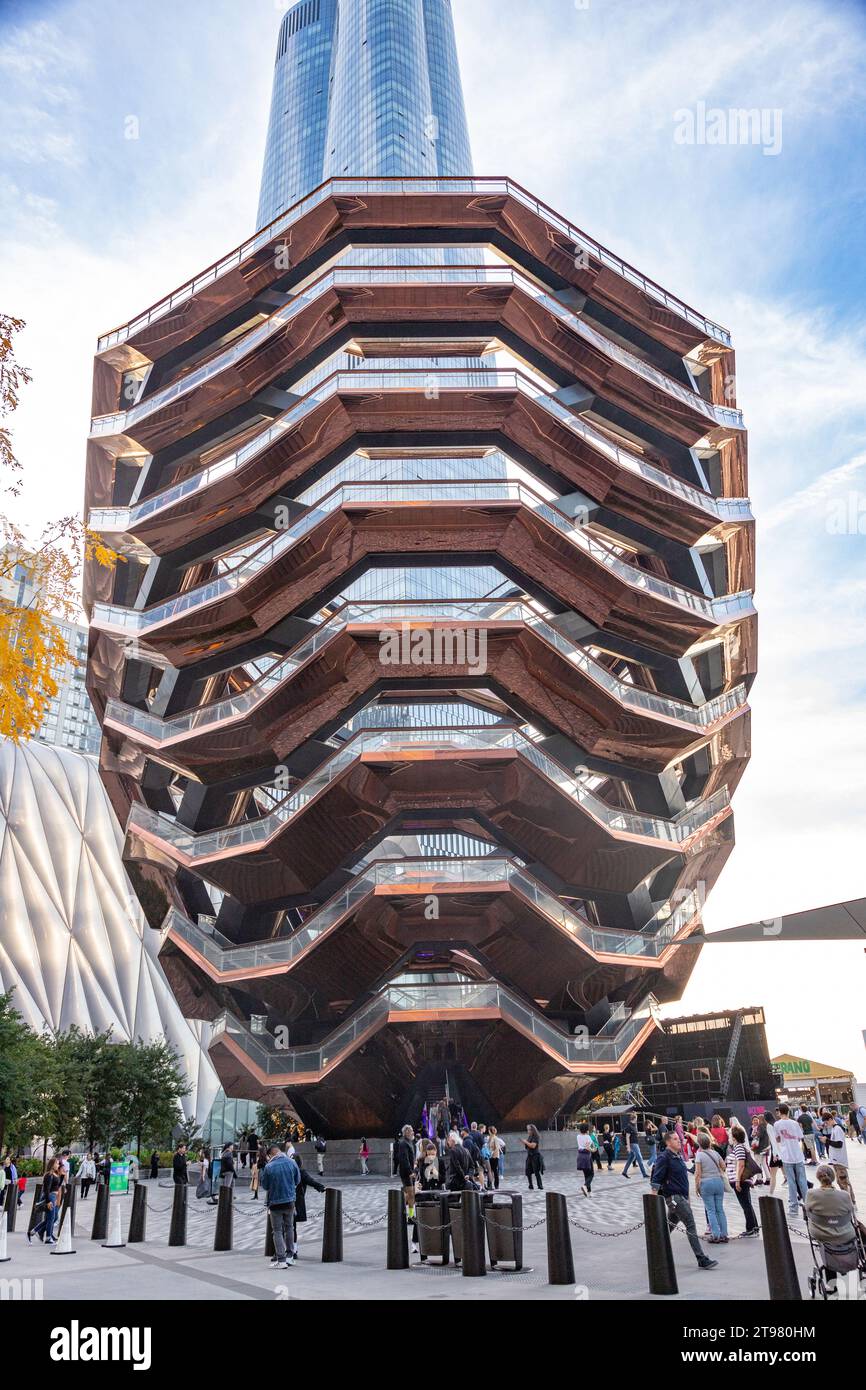The Vessel, Hudson Yards, New York City, United States of America Stock ...