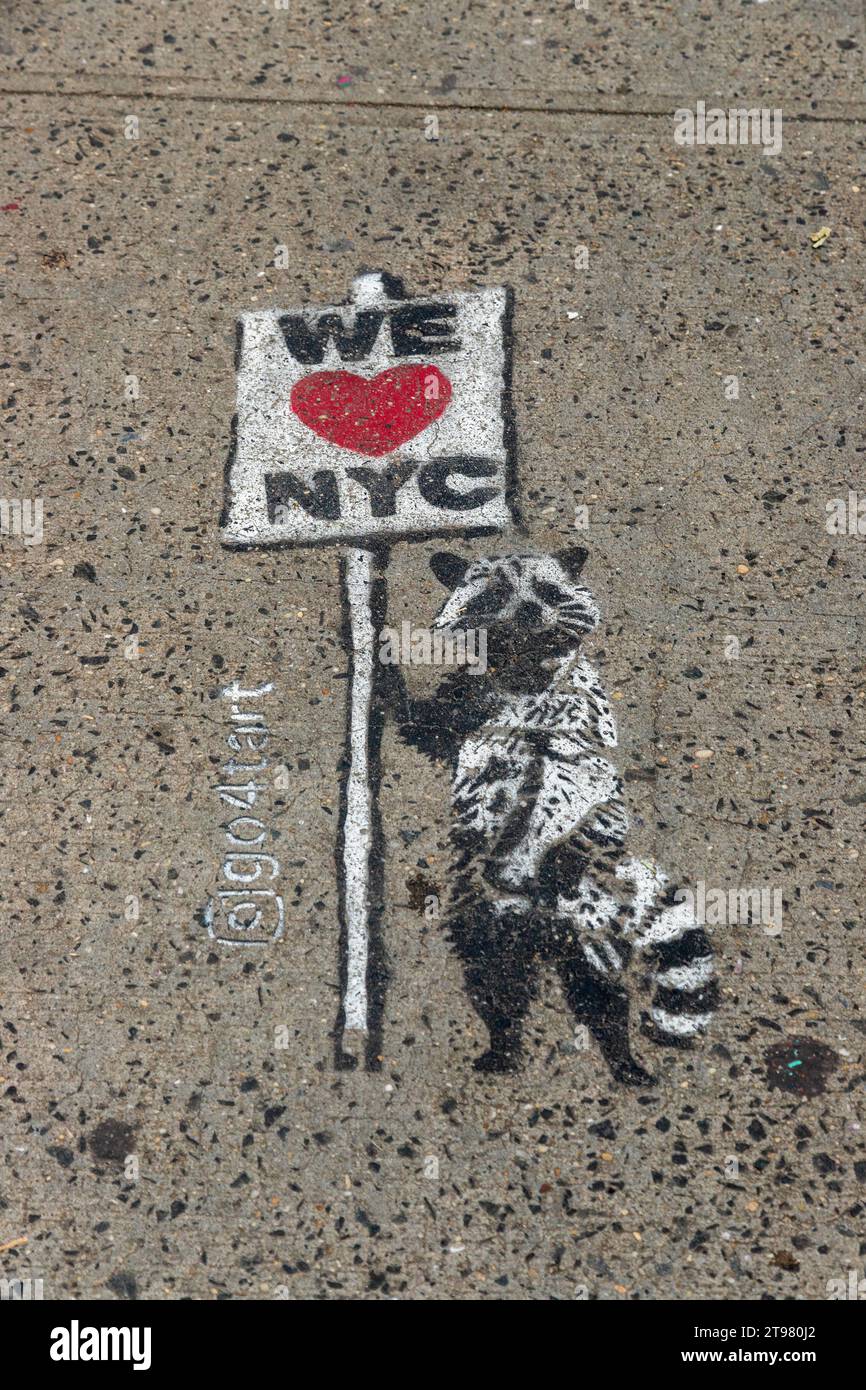 We love New York graffiti, street art, Midtown , New York City, United ...