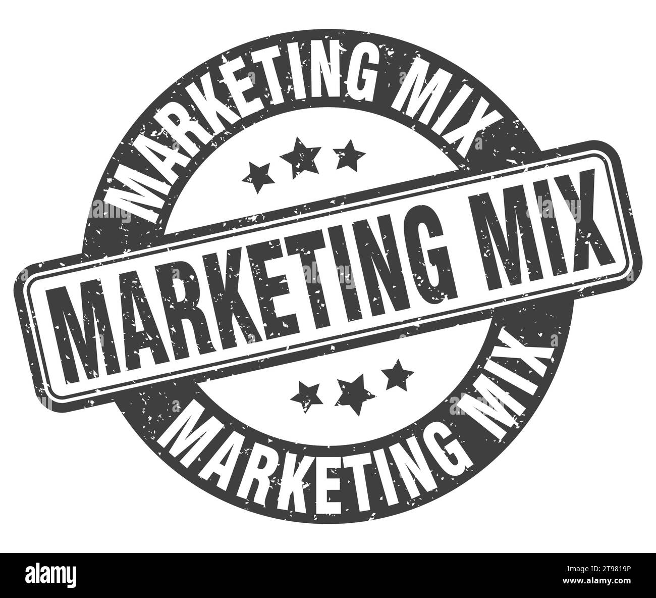 marketing mix stamp. marketing mix sign. round grunge label Stock Vector Image & Art - Alamy
