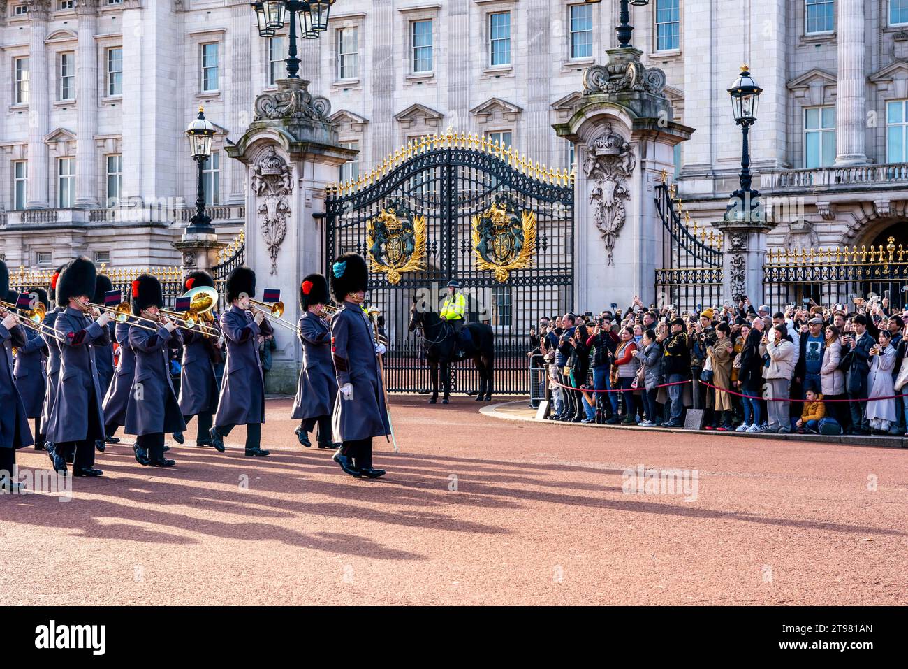The Band of The Coldstream Guards Take Part In The Changing of The Guard Ceremony At Buckingham ...
