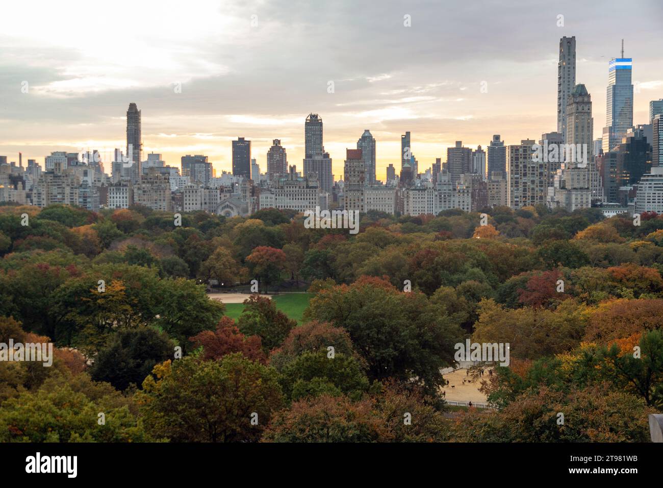 Sunrise over Central Park, New York City, United States of America ...