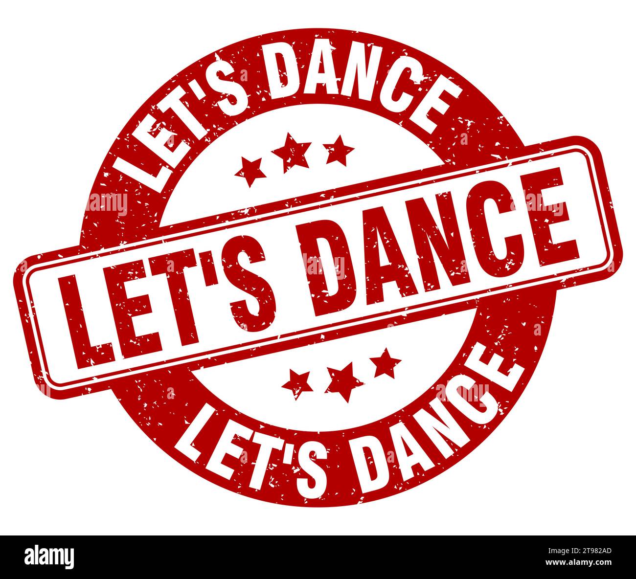 let's dance stamp. let's dance sign. round grunge label Stock Vector ...