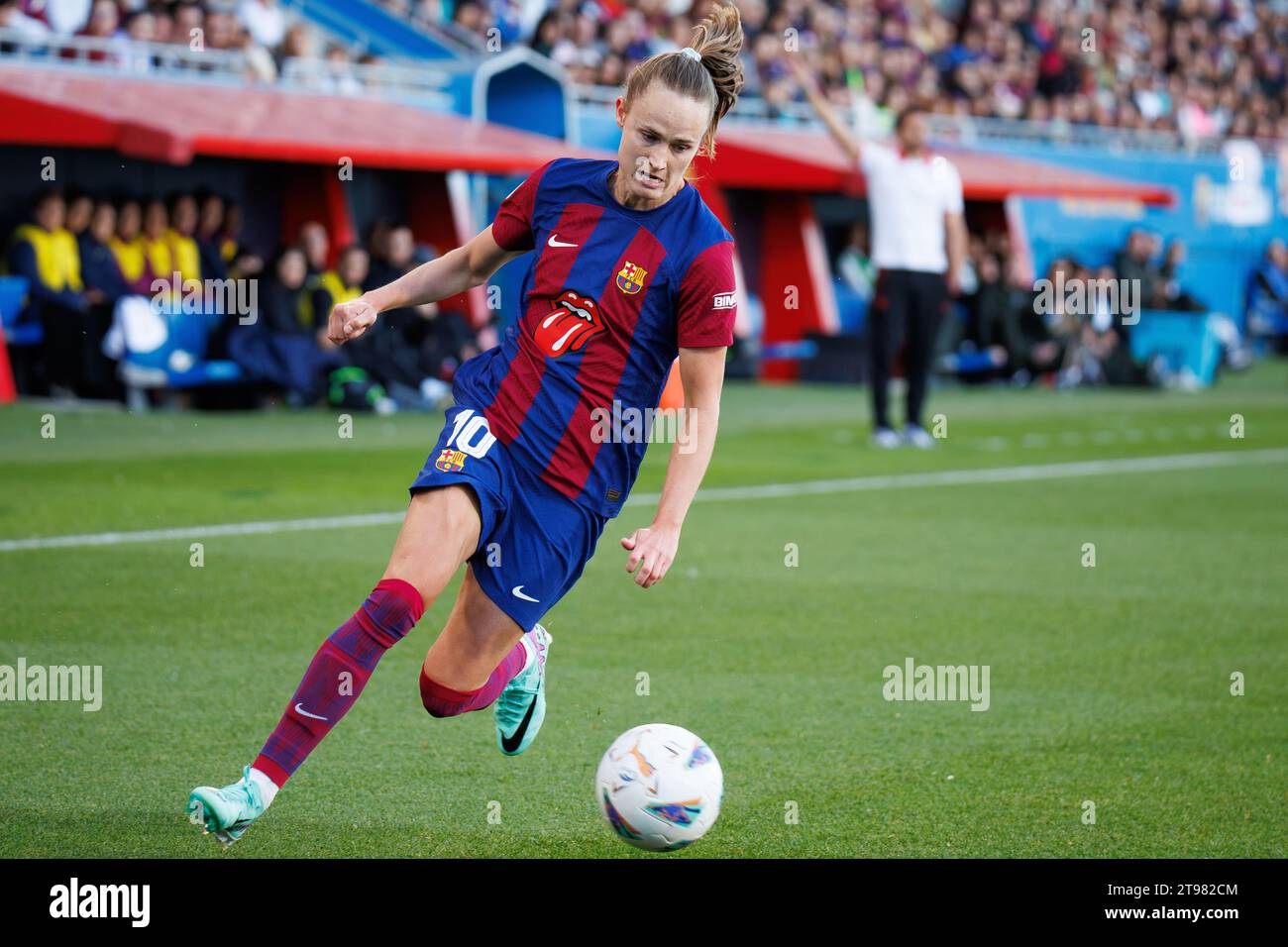 BARCELONA - NOV 5: Caroline Graham Hansen in action during the La Liga ...