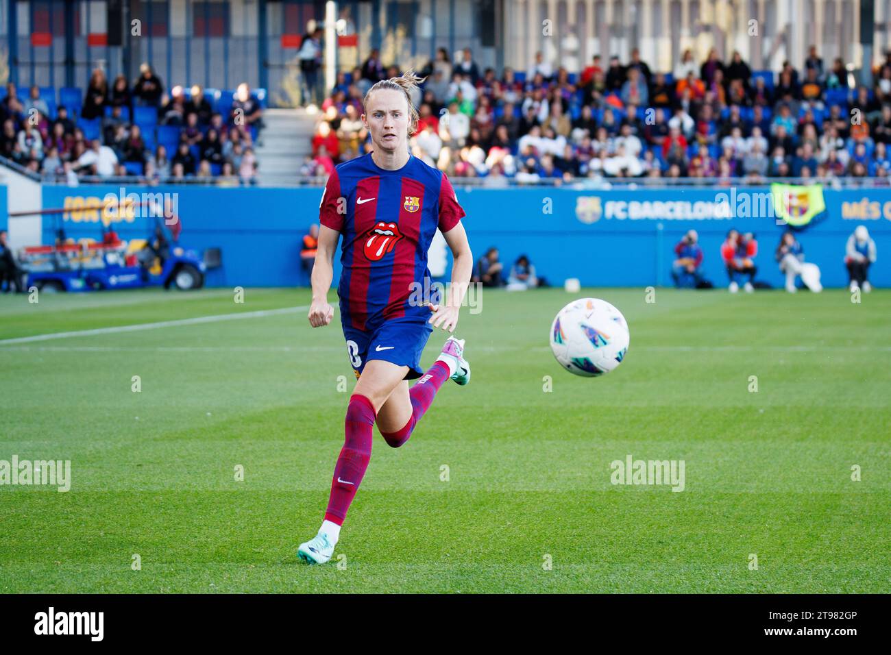 BARCELONA - NOV 5: Caroline Graham Hansen in action during the La Liga ...