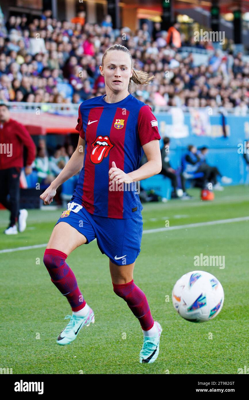 BARCELONA - NOV 5: Caroline Graham Hansen in action during the La Liga ...