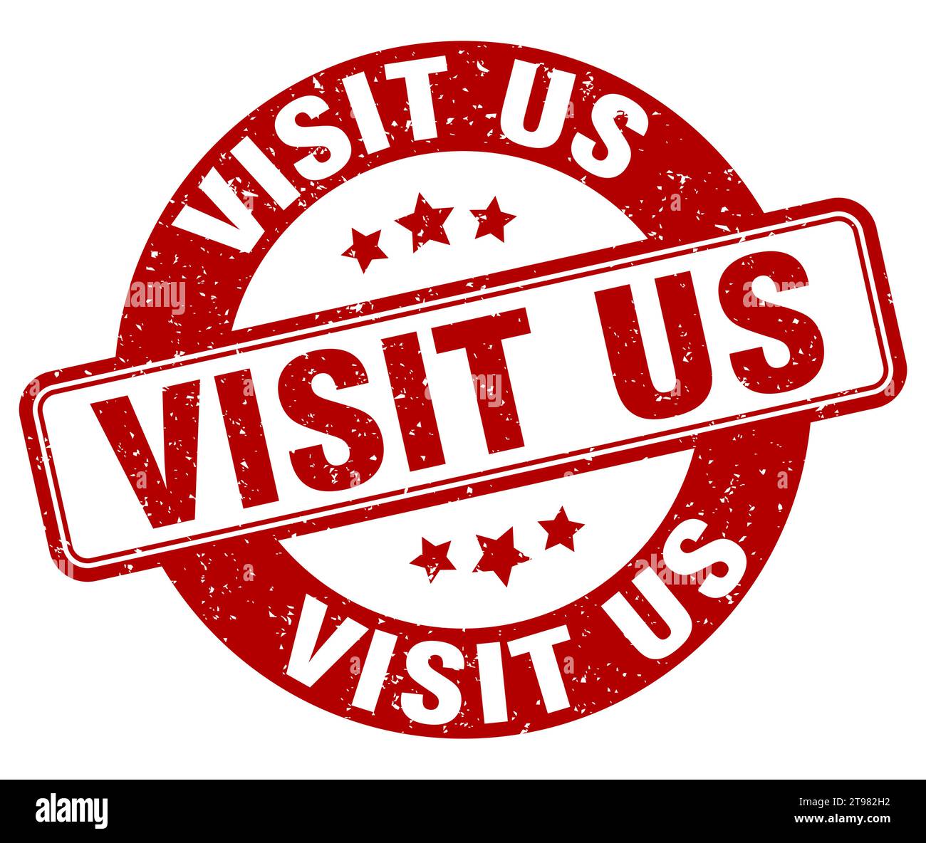 Visit us sign red Stock Vector Images - Alamy