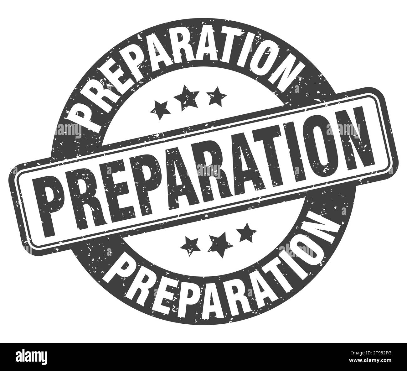 preparation stamp. preparation sign. round grunge label Stock Vector ...