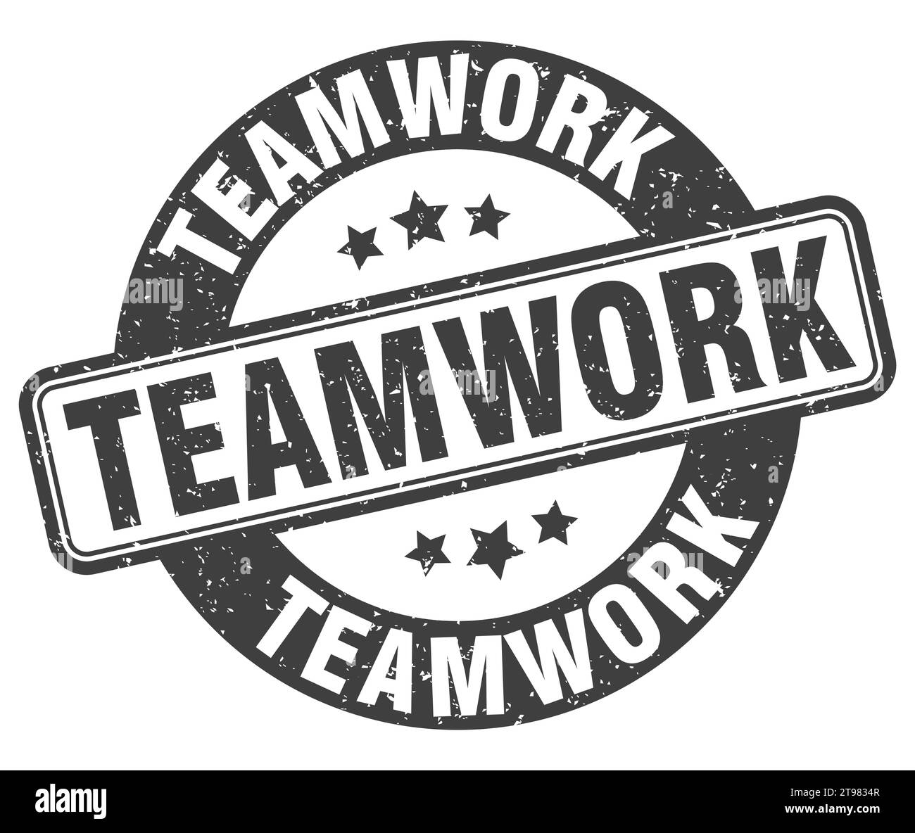 Teamwork stamp Black and White Stock Photos & Images - Alamy