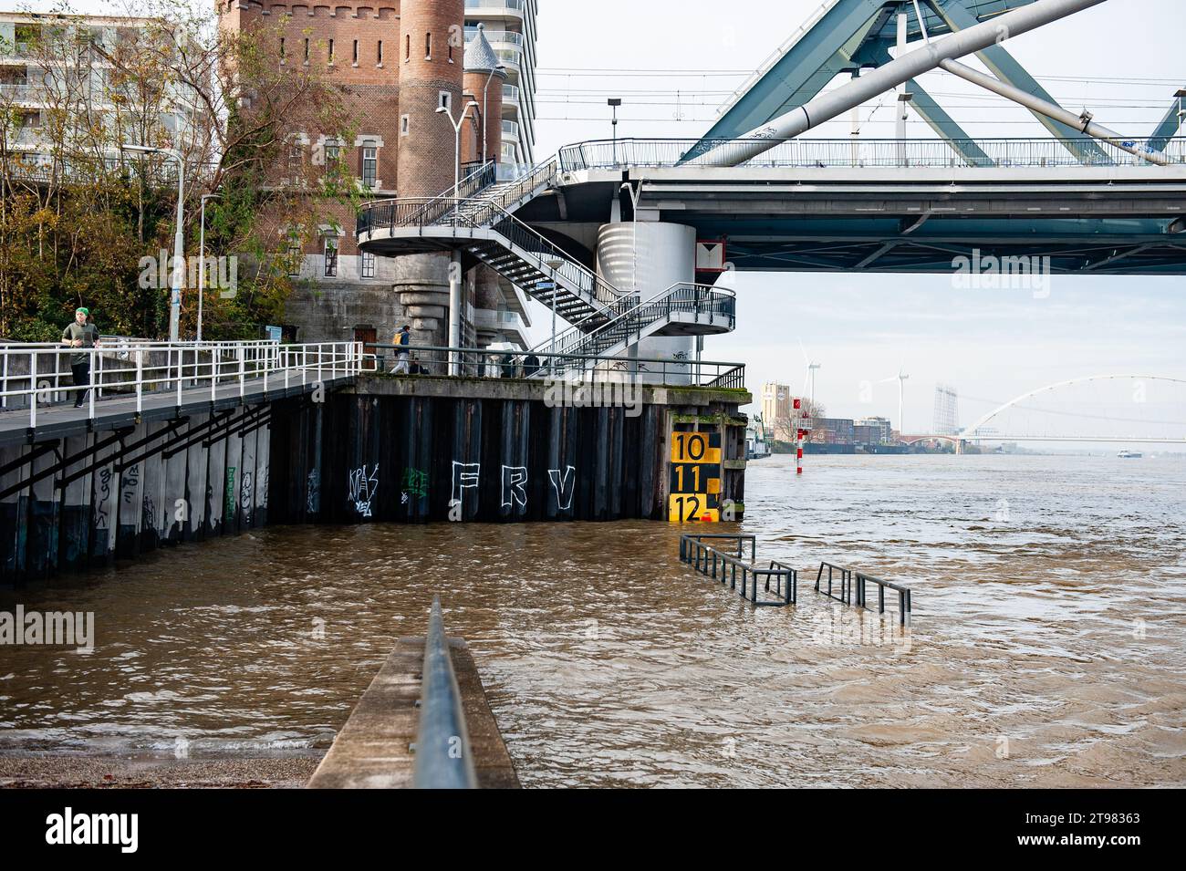 Nijmegen, Netherlands. 22nd Nov, 2023. General view of an area of the ...