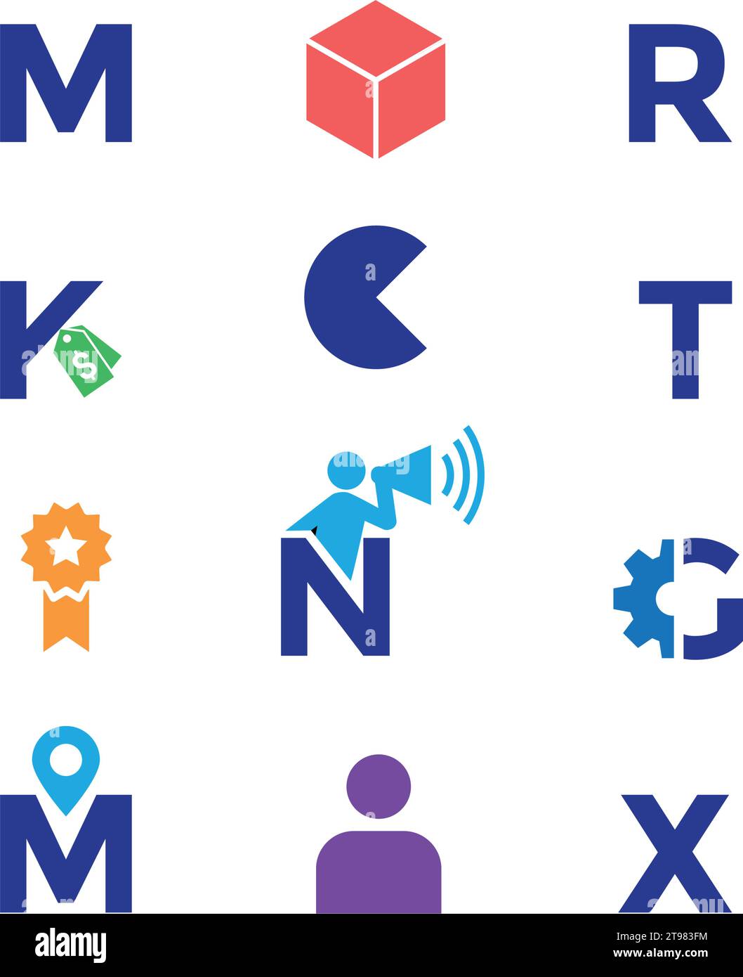 Marketing mix 7P banner web icon for business and marketing, price ...