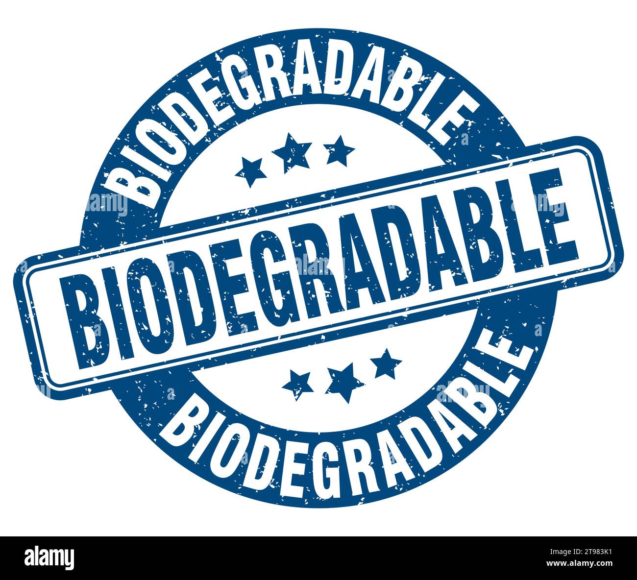 biodegradable stamp. biodegradable sign. round grunge label Stock ...