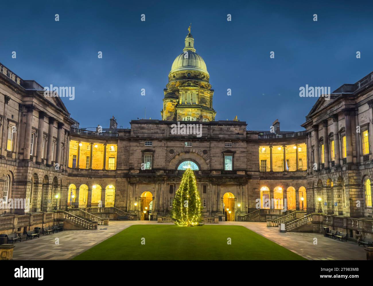 Edinburgh, UK. 23rd Nov, 2023. Weather, Christmas A view of the ...