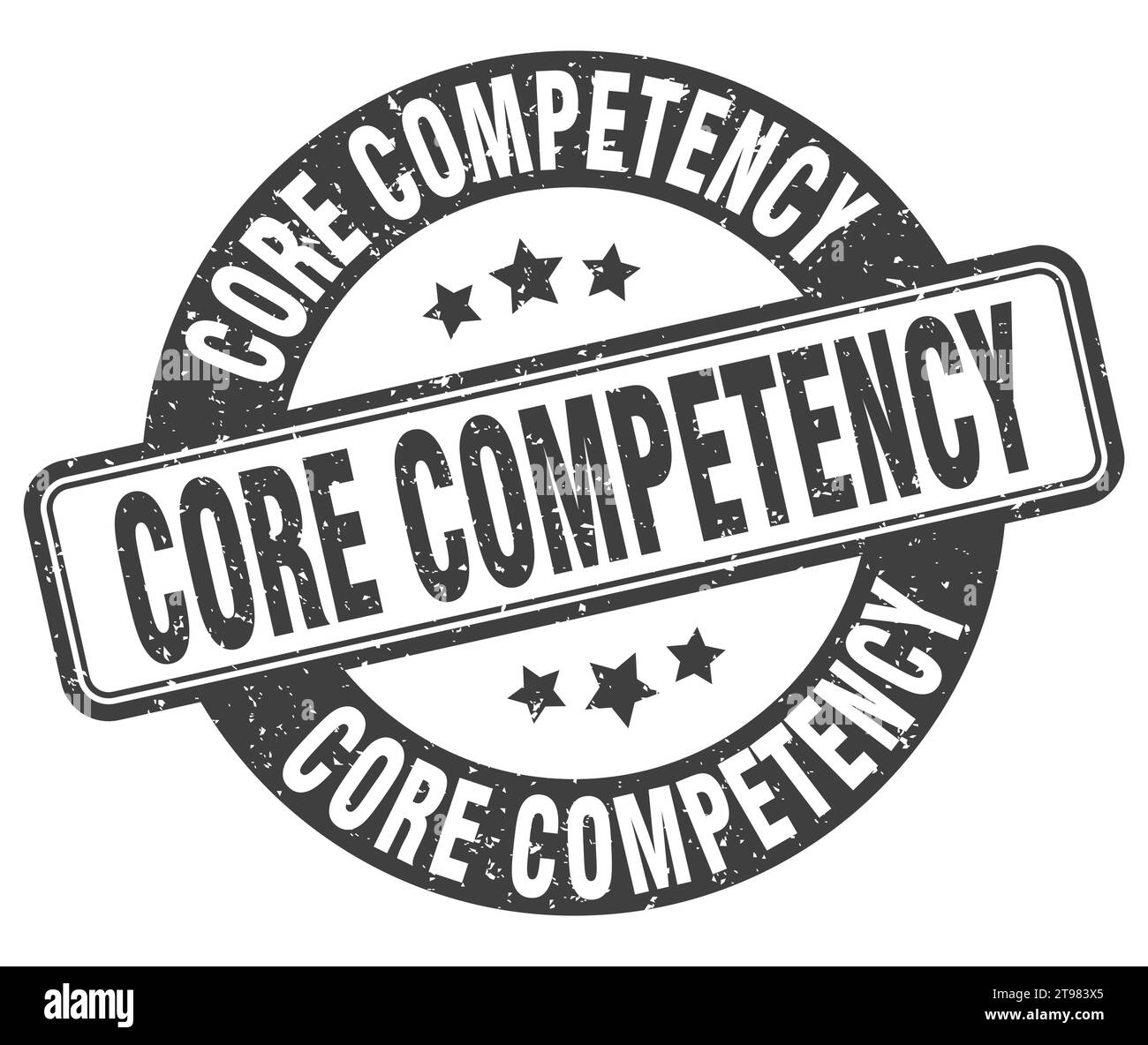 core competency stamp. core competency sign. round grunge label Stock ...