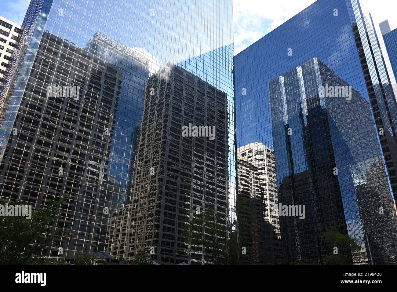 Skyscrapers of Calgary. Up view on skyscrapers of Calgary Stock Photo ...