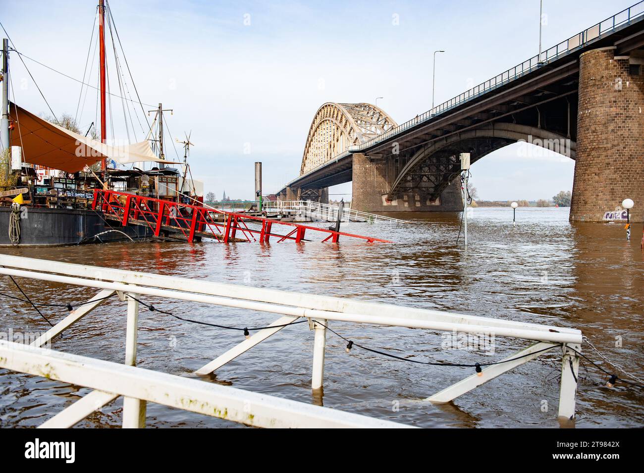 Nijmegen, The Netherlands. 22nd Nov, 2023. Because of the heavy rains ...