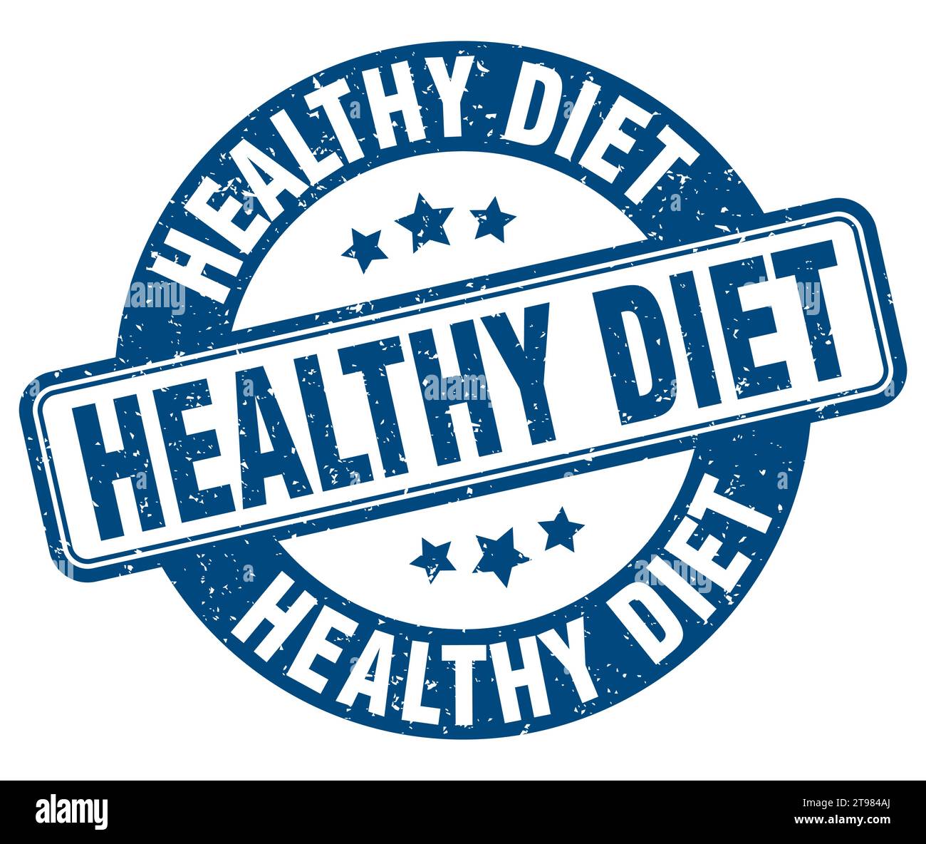 healthy diet stamp. healthy diet sign. round grunge label Stock Vector ...