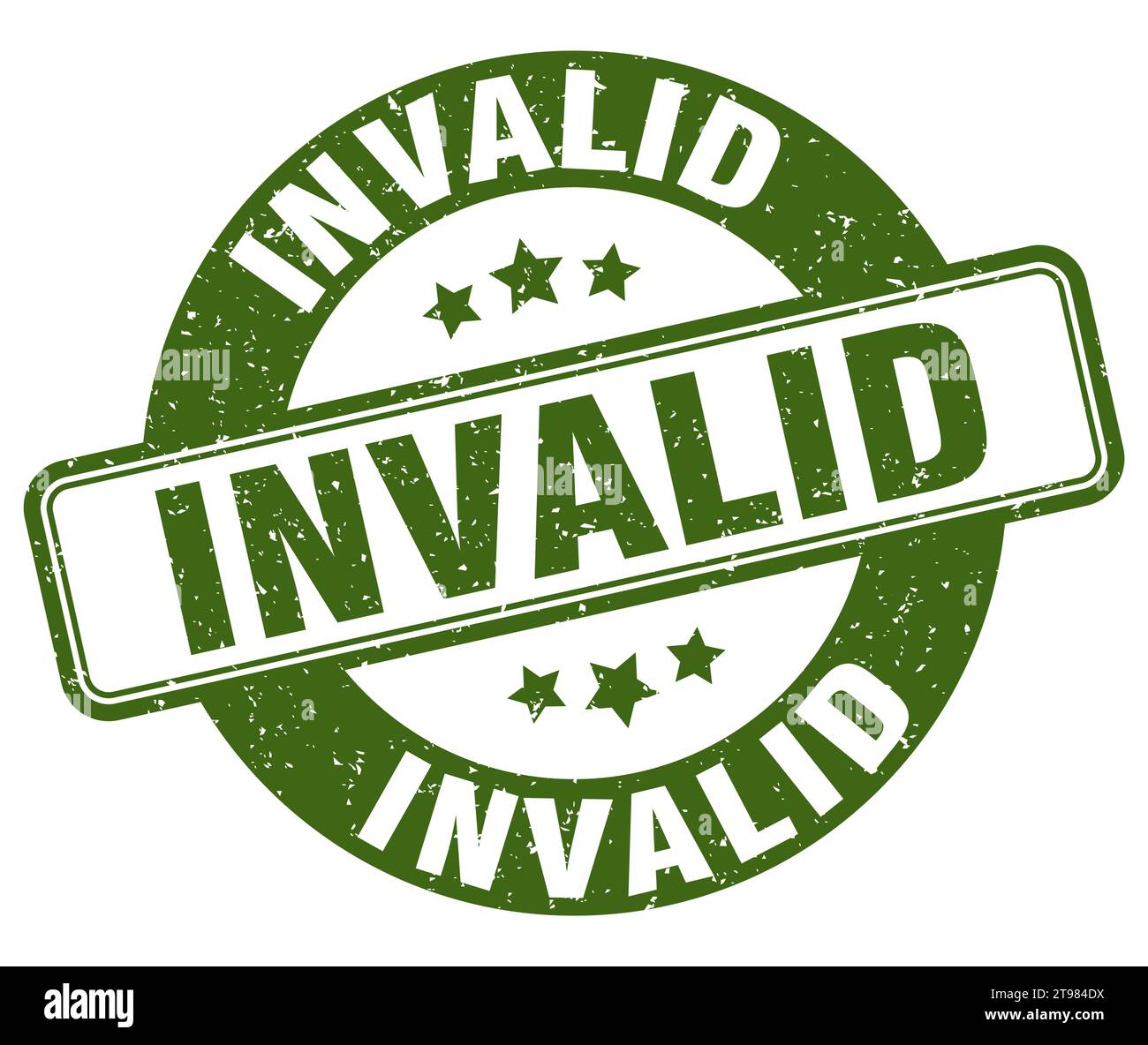 invalid stamp. invalid sign. round grunge label Stock Vector Image ...