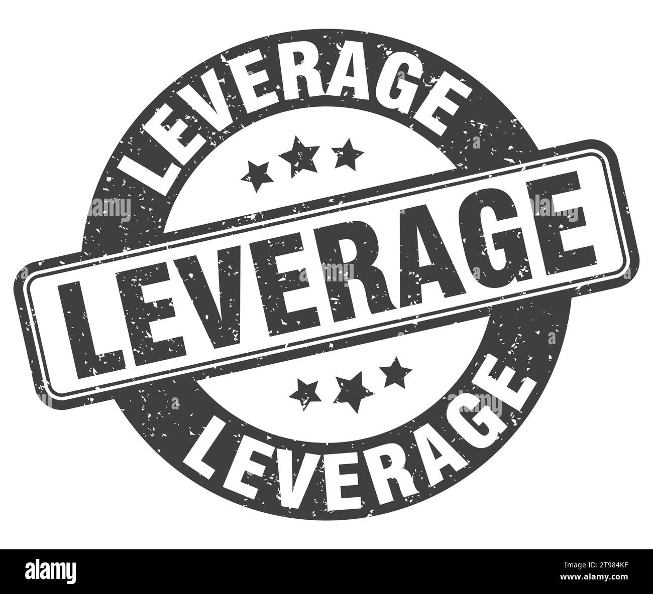 leverage stamp. leverage sign. round grunge label Stock Vector Image ...