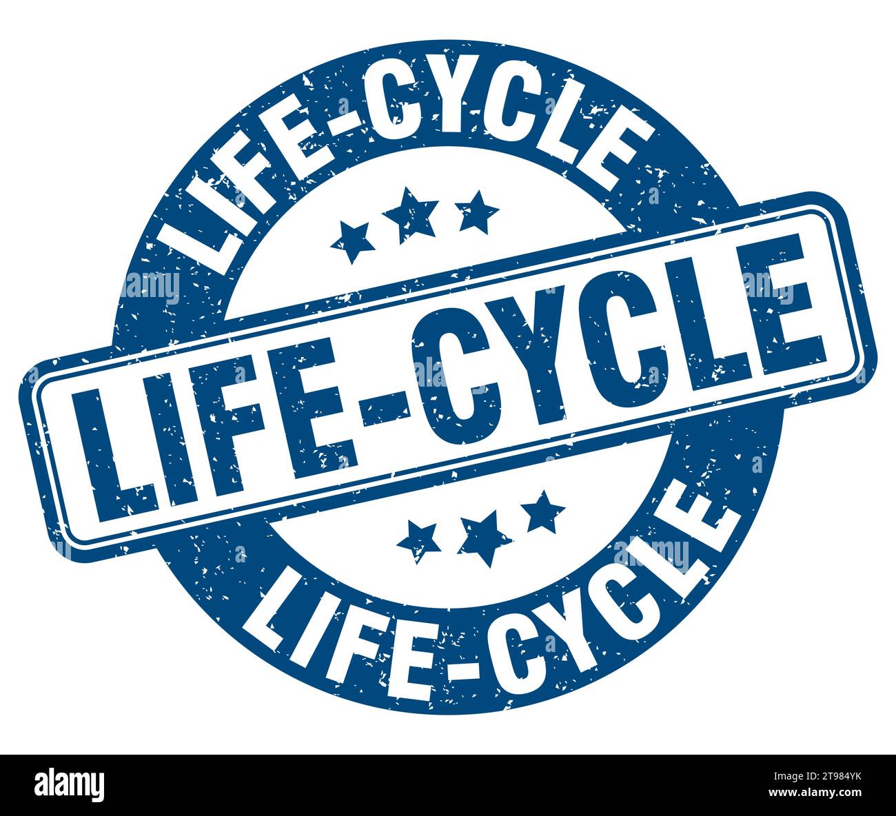 life-cycle stamp. life-cycle sign. round grunge label Stock Vector ...