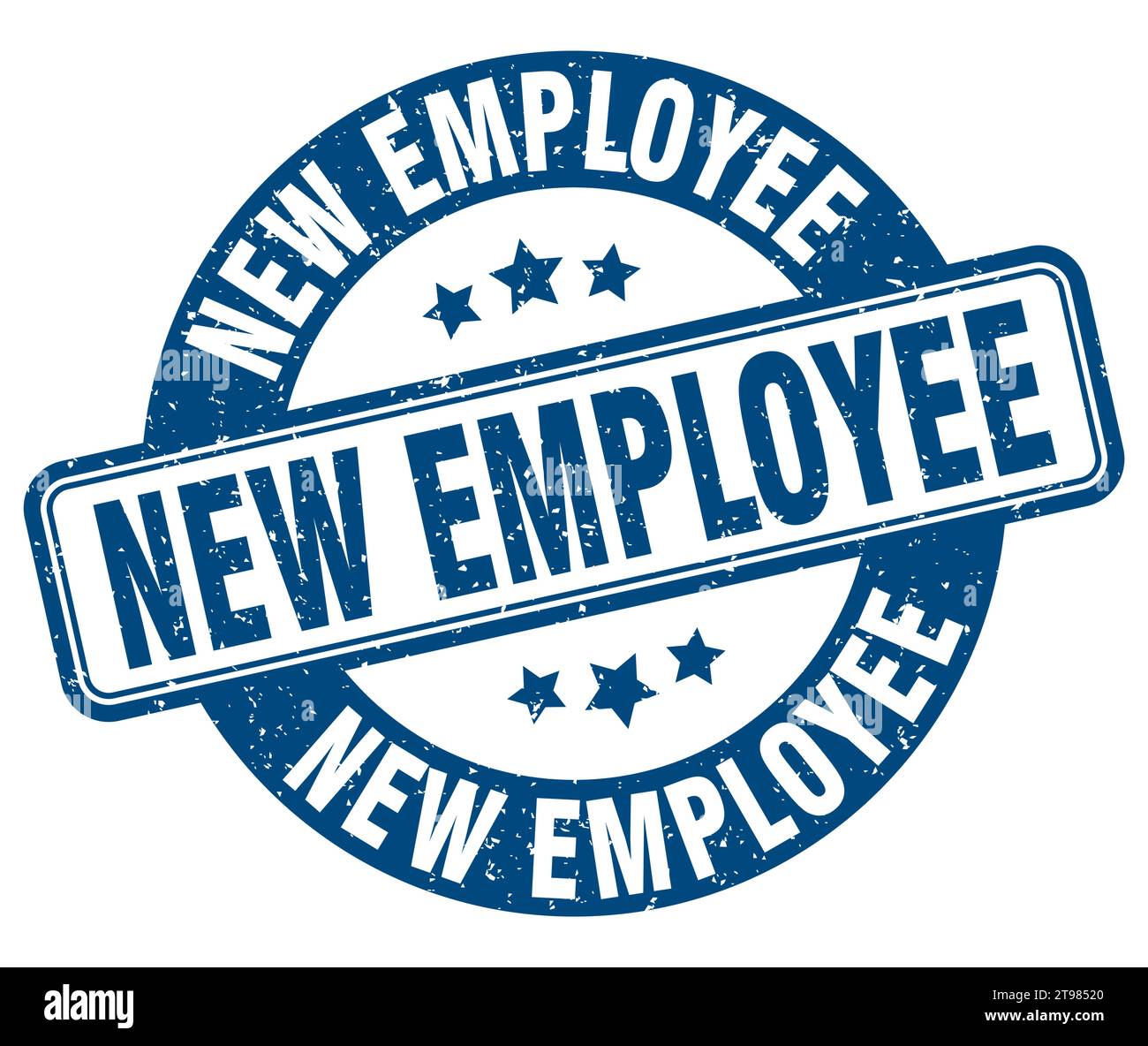 new employee stamp. new employee sign. round grunge label Stock Vector ...