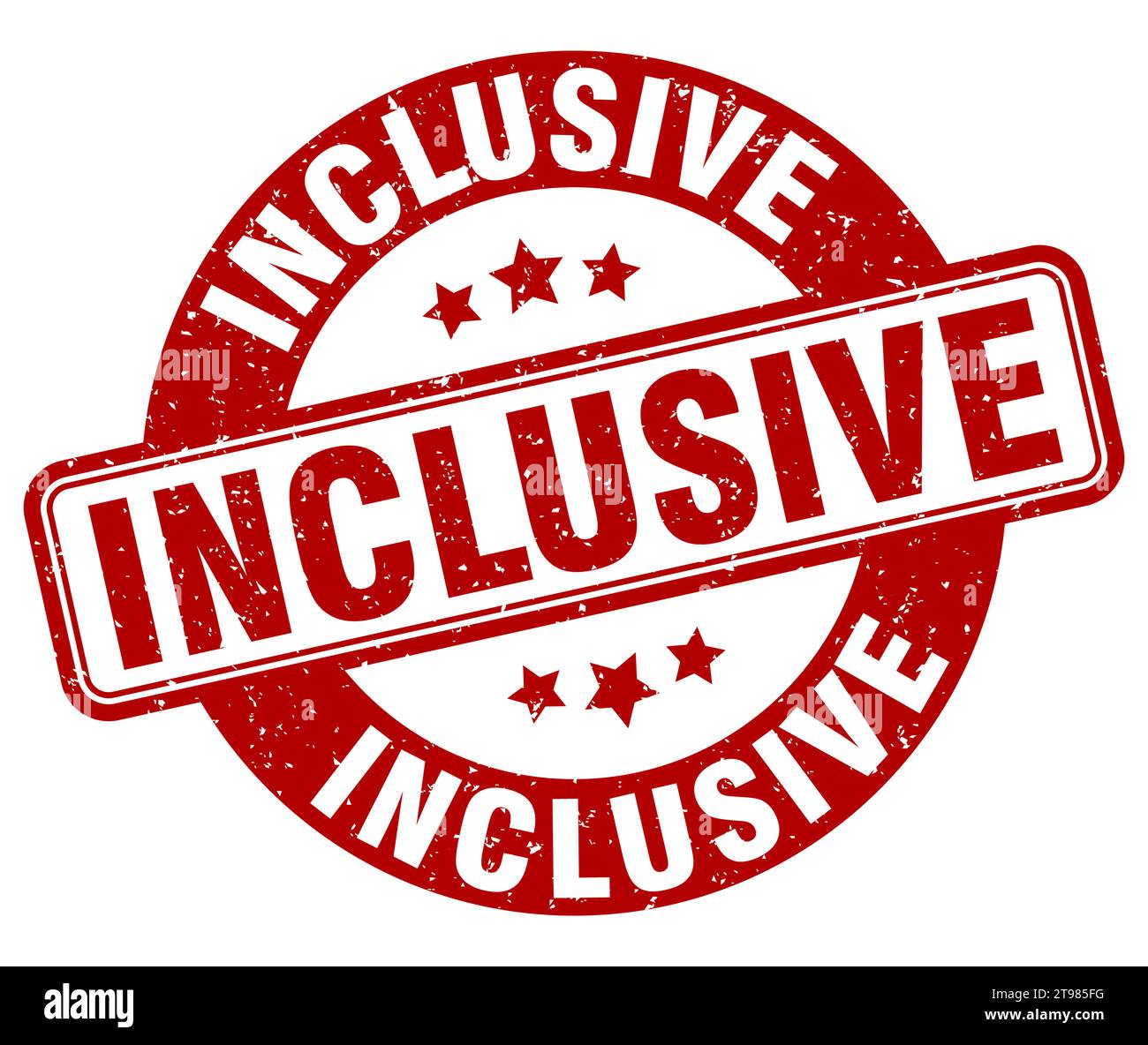 inclusive stamp. inclusive sign. round grunge label Stock Vector Image ...
