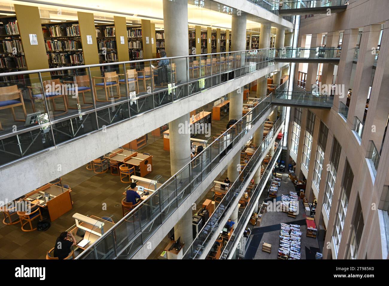 Vancouver, BC, Canada - August 15, 2023: The Vancouver Public Library ...