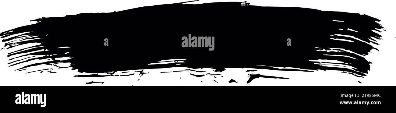 Long Grunge Brush Strokes Stock Vector Images Alamy