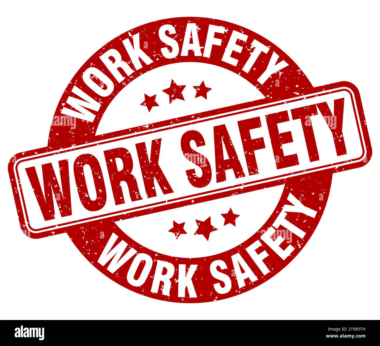 work safety stamp. work safety sign. round grunge label Stock Vector ...