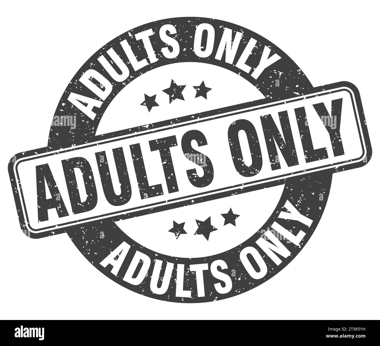 adults only stamp. adults only sign. round grunge label Stock Vector ...