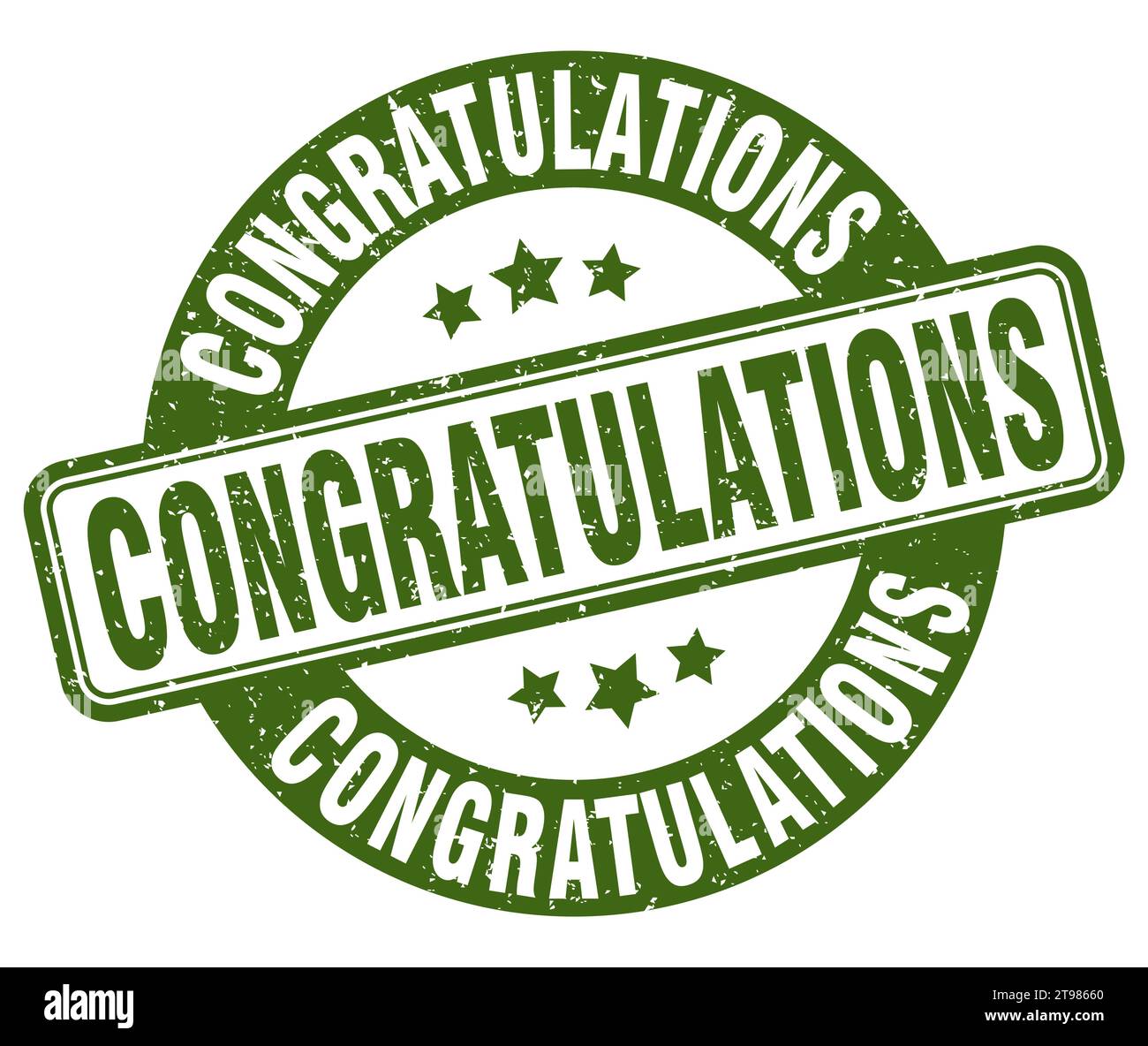 Congratulations stamp round sign hi-res stock photography and images ...