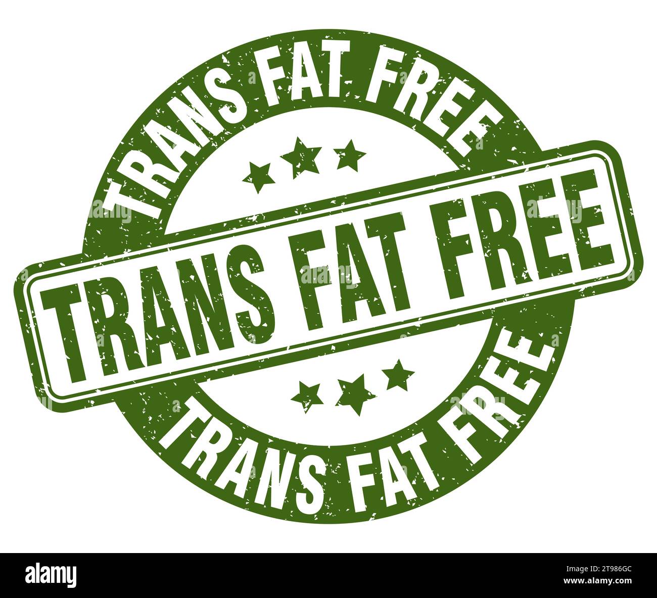 trans fat free stamp. trans fat free sign. round grunge label Stock ...