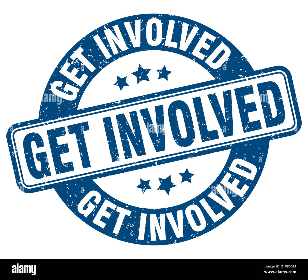 get involved stamp. get involved sign. round grunge label Stock Vector ...