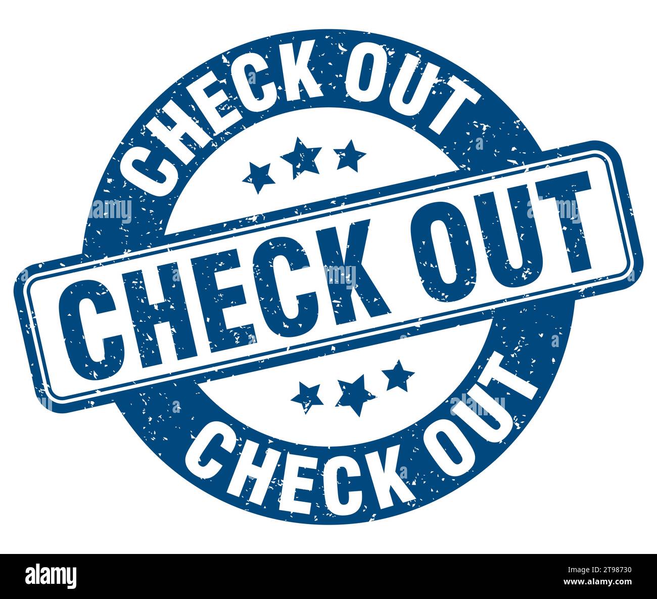 check out stamp. check out sign. round grunge label Stock Vector Image ...