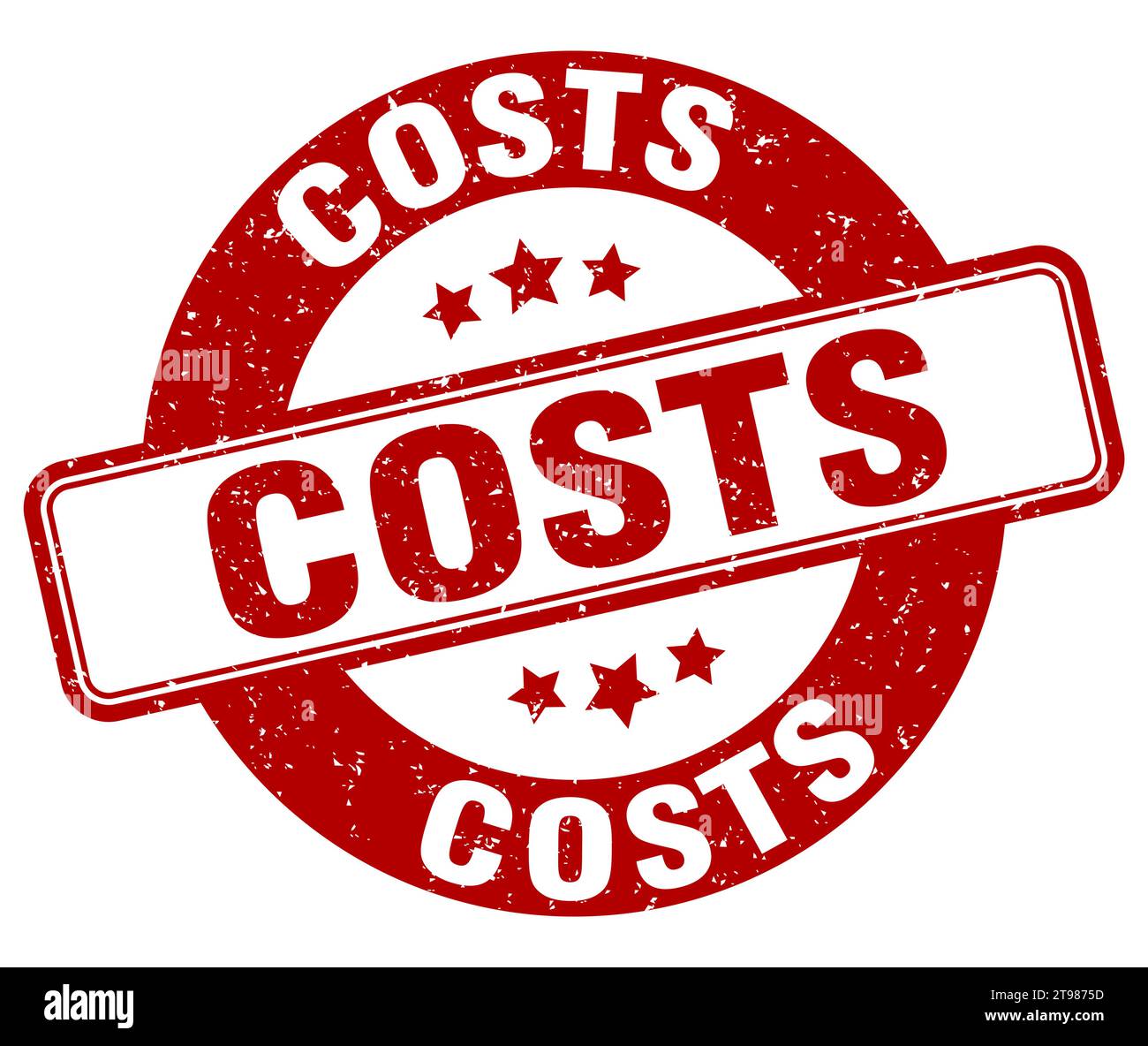 costs stamp. costs sign. round grunge label Stock Vector Image & Art ...