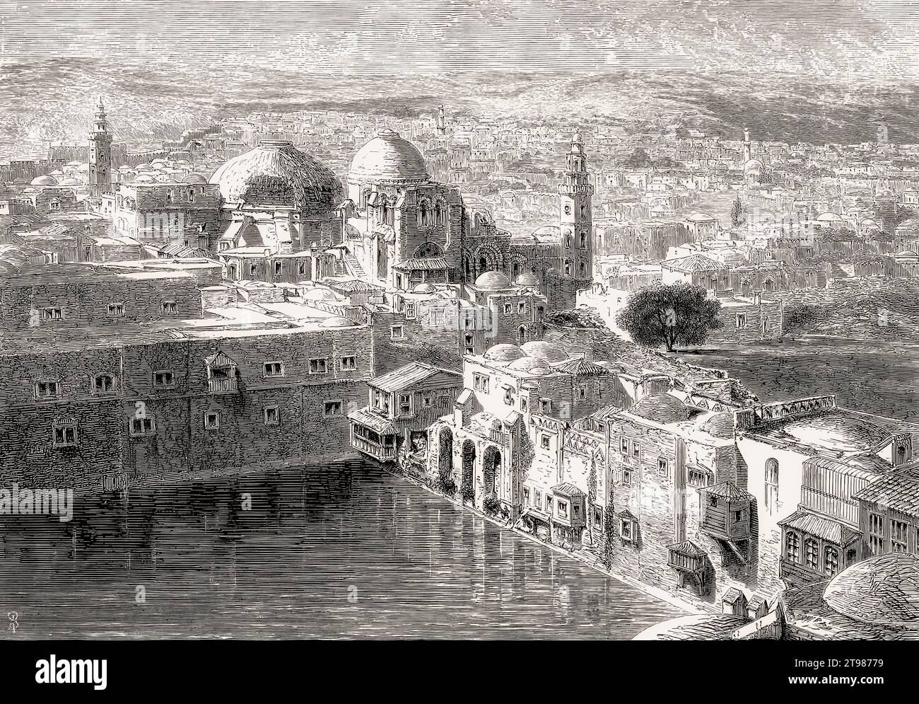 The Church of the Holy Sepulchre, Hezekiah's Pool, Old City of ...