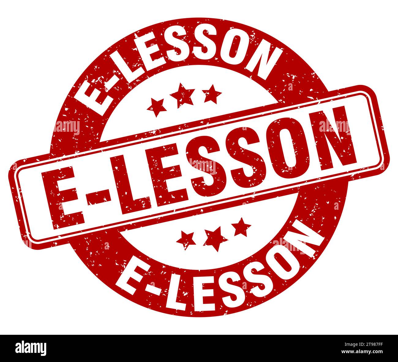 e-lesson stamp. e-lesson sign. round grunge label Stock Vector Image ...