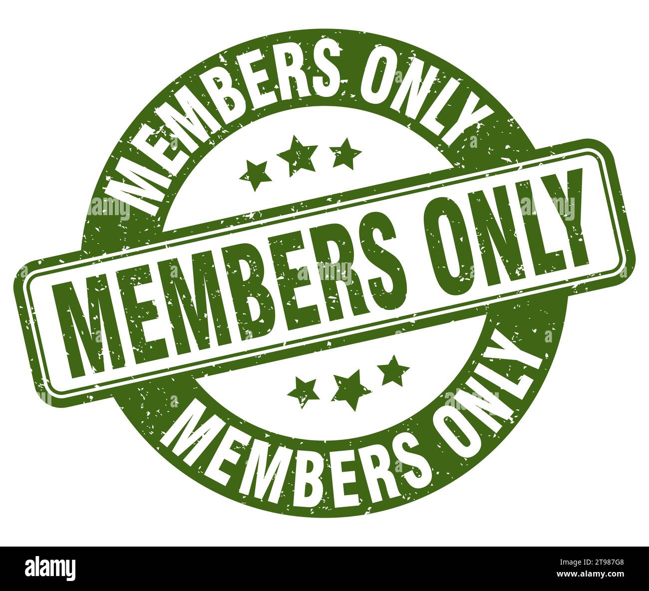 members only stamp. members only sign. round grunge label Stock Vector ...