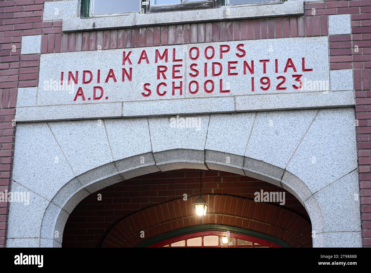 Kamloops, BC, Canada - July 16, 2023: Kamloops Indian Residential ...
