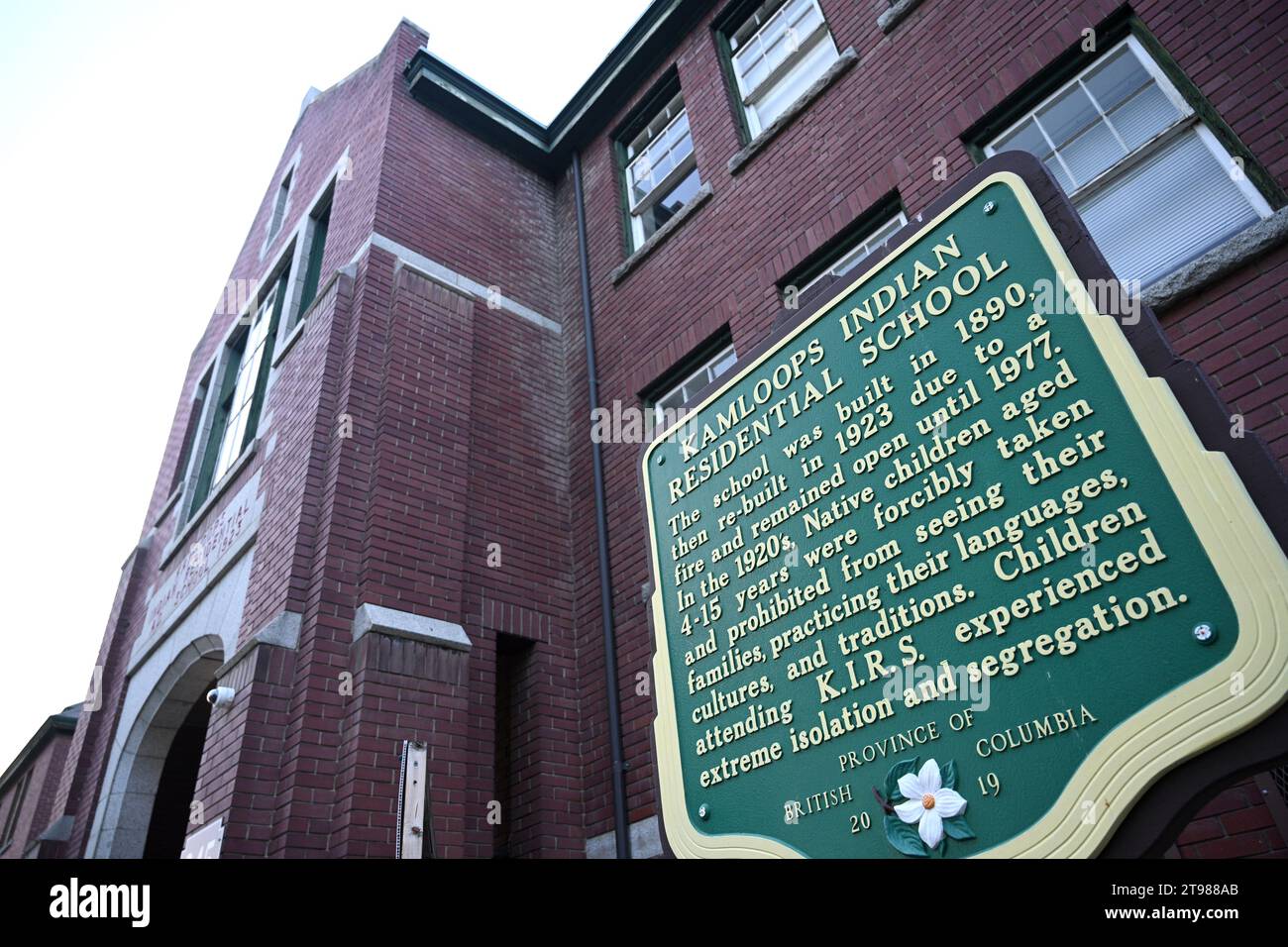 Kamloops, BC, Canada - July 16, 2023: Kamloops Indian Residential ...