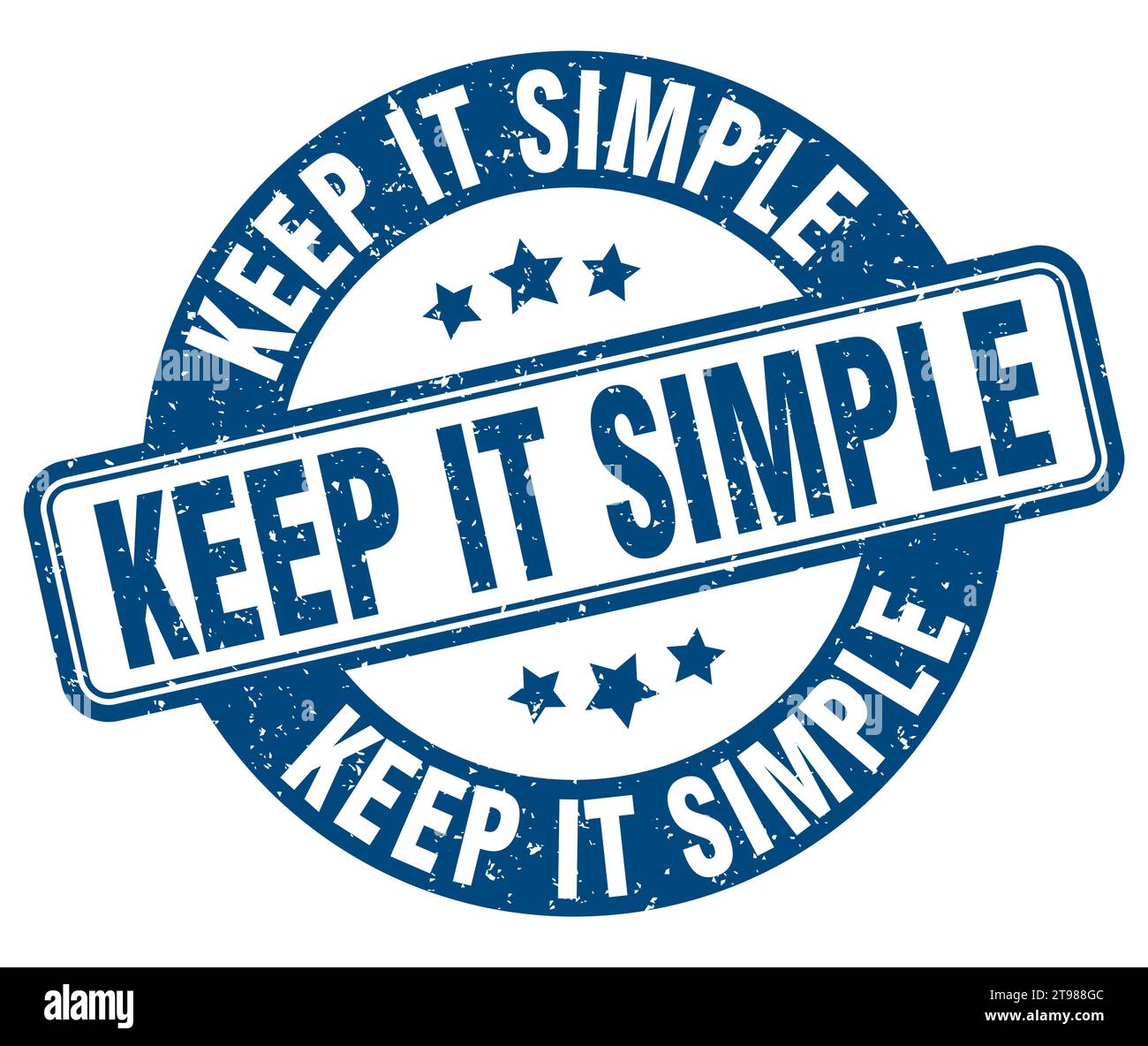 keep it simple stamp. keep it simple sign. round grunge label Stock ...