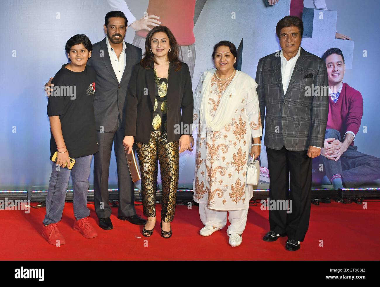Mumbai, India. 22nd Nov, 2023. L-R Imaan Soni (son of actor Anup Soni ...