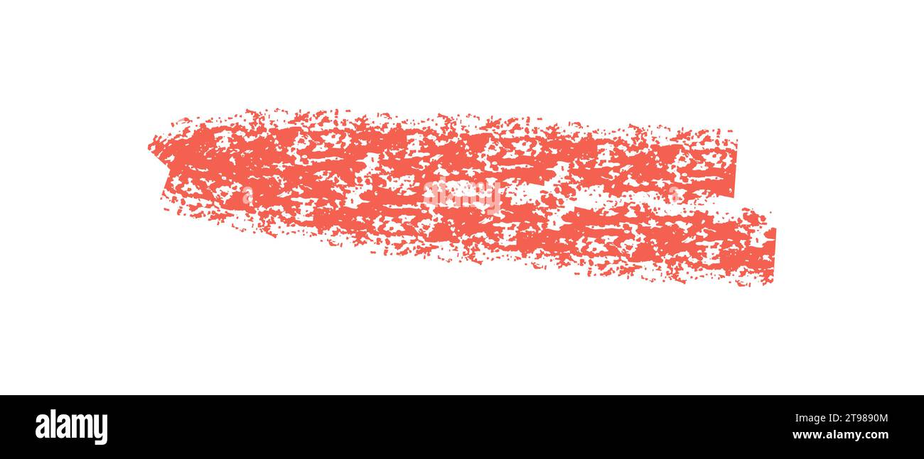 Hand drawn simple line drawn with wax crayon, chalk or charcoal. Uneven ...