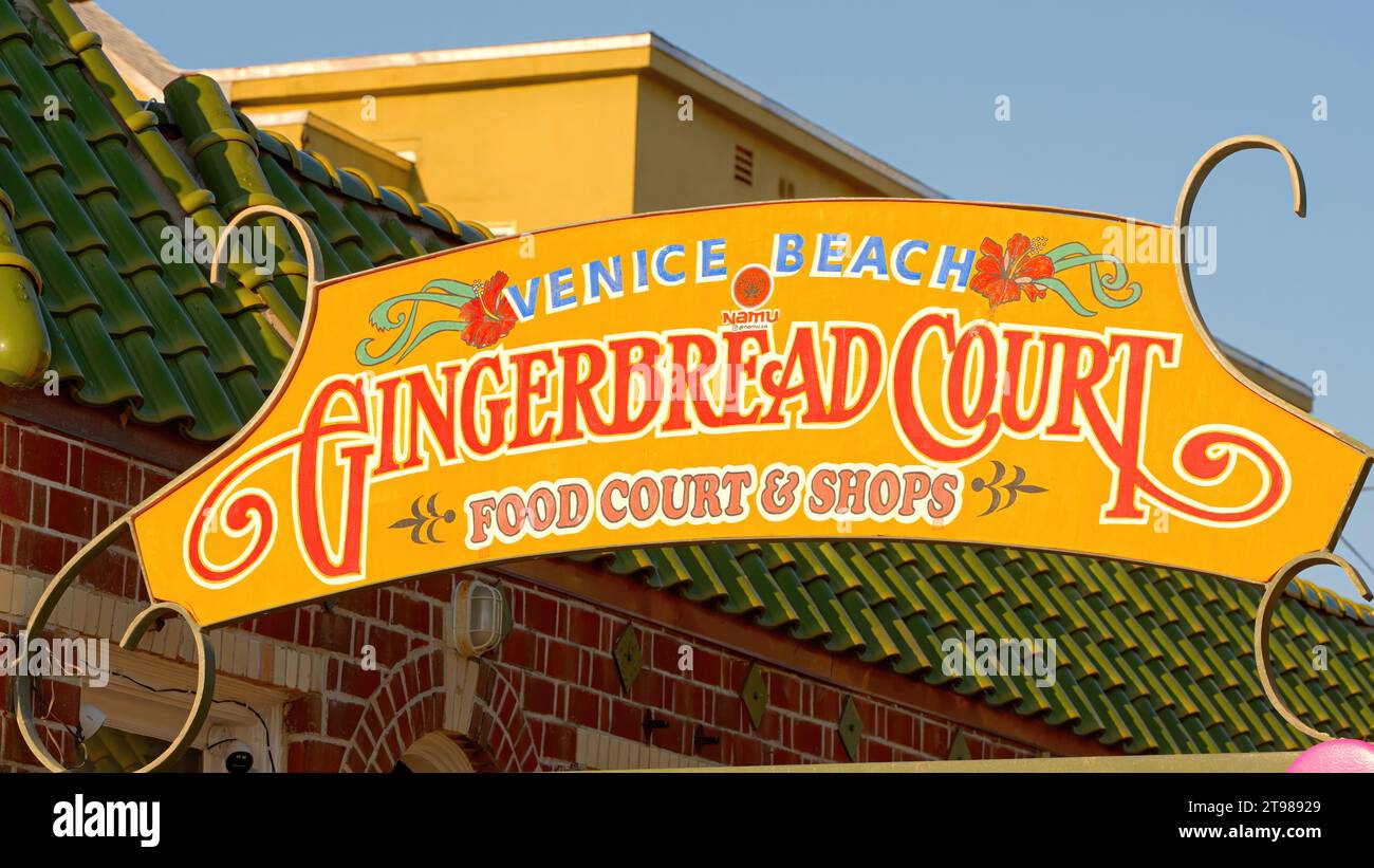 Gingerbread Court at Venice Beach - LOS ANGELES, UNITED STATES ...