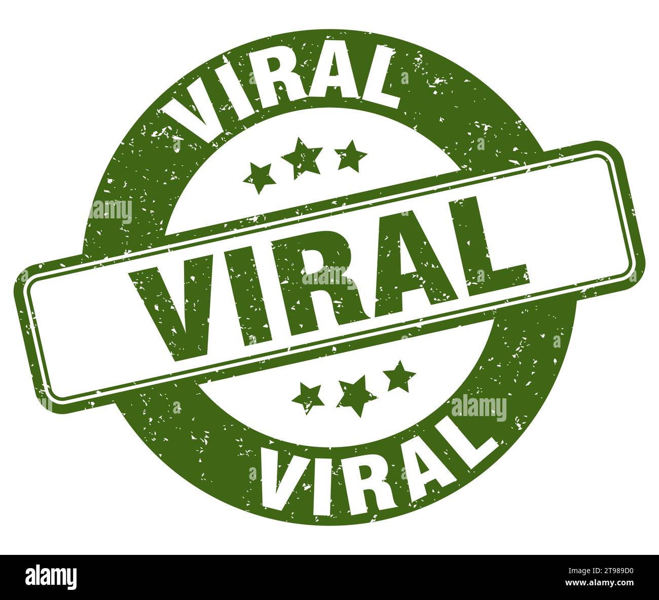 viral stamp. viral sign. round grunge label Stock Vector Image & Art ...